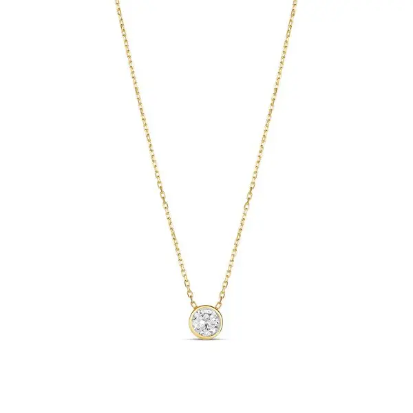 SHYMI Mini Bezel Solitaire Necklace - Gold