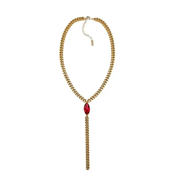 ADRIANA PAPPAS DESIGNS Marquise Lariat - Red