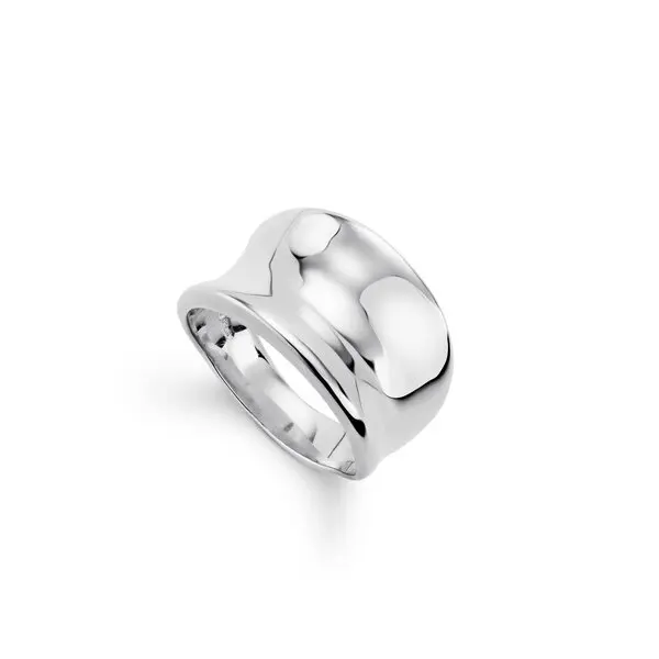 LULU AND BOO JEWELLERY Solid Sterling Saddle Ring - Silver