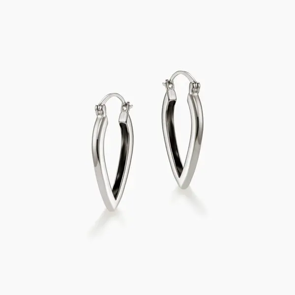 ARMINE + AMBROSE A-hoop Earrings - Silver