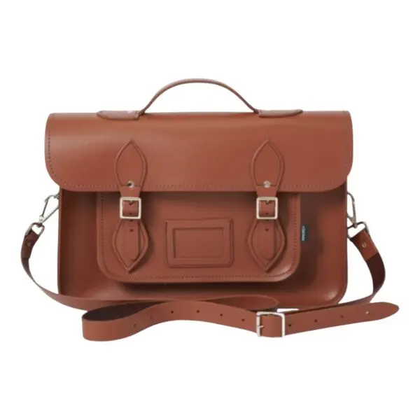 ZATCHELS Handmade Leather Backpack Satchel - Brown