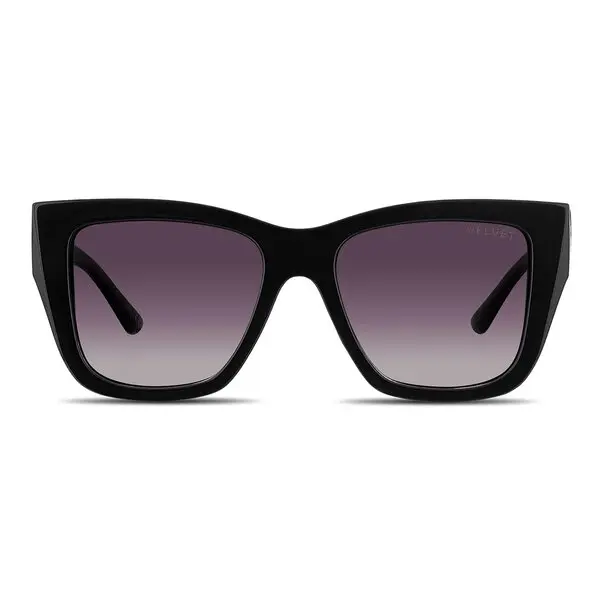 VELVET EYEWEAR Marsha Square Sunglasses - Black