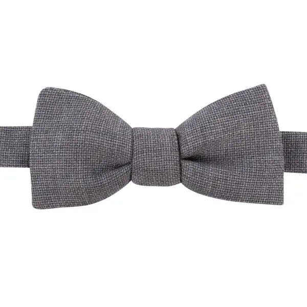 LE COLONEL Italian Wool Bow Tie - Grey