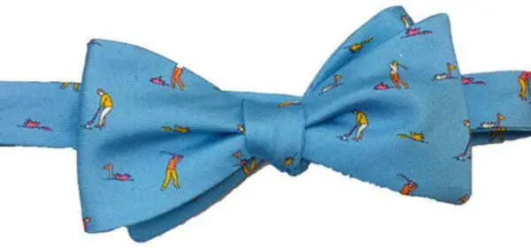 LAZYJACK PRESS Foreplay Printed Bow Tie - Blue