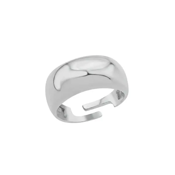 LINYA JEWELLERY Bombom Adjustable Ring - Silver