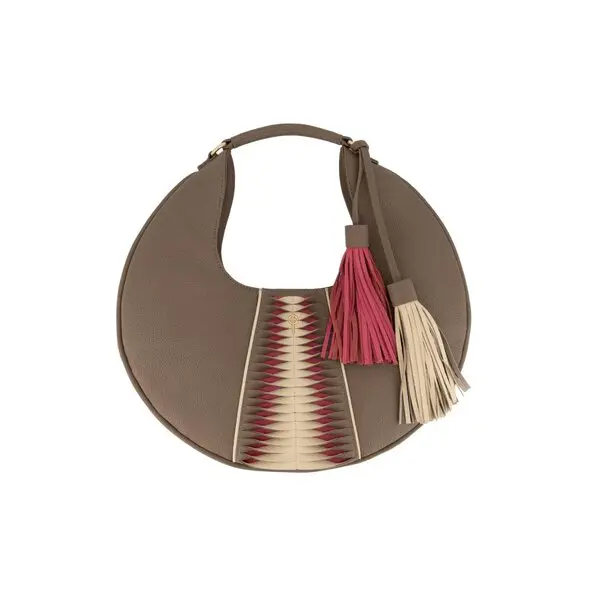 OTRERA Libertas Rock Leather Shoulder Bag - Grey