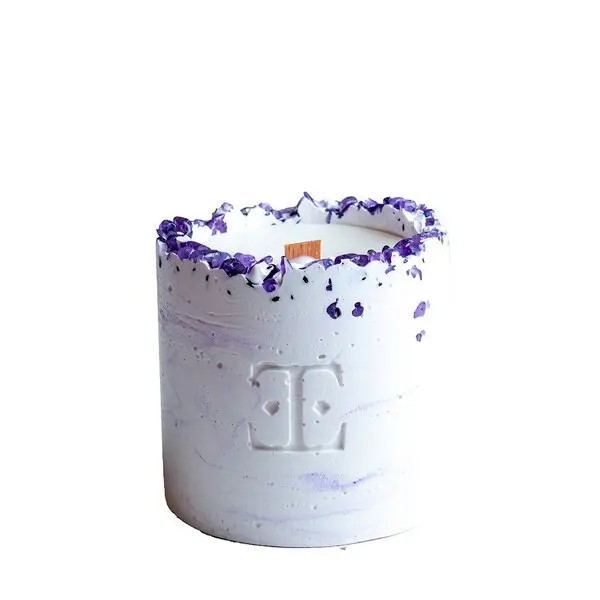 Esti Living Lavender Gemstone Candle Large - Purple