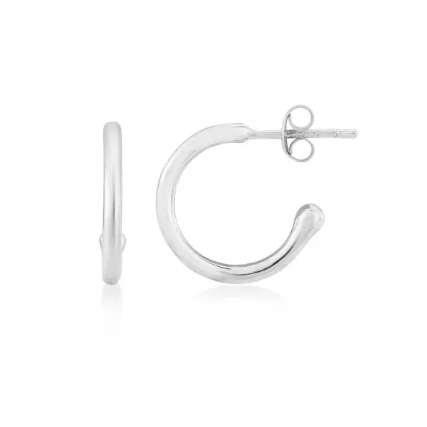 AUREE JEWELLERY Manhattan Sterling Hoop Earrings - Silver