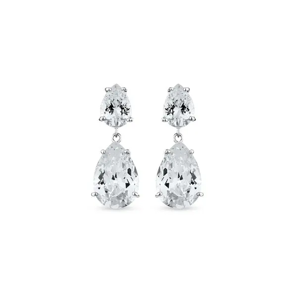 SALLY SKOUFIS Sterling Silver Earrings - White