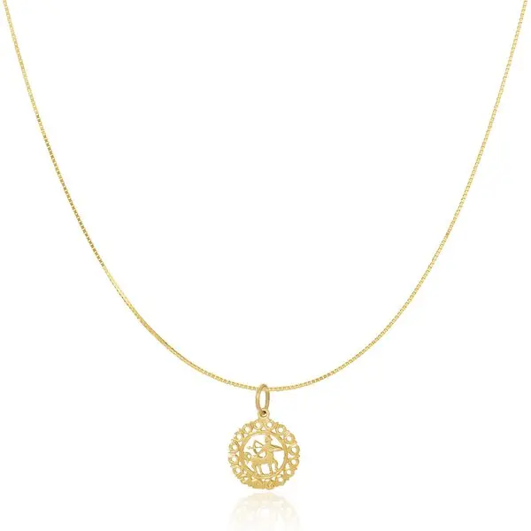 Maya Brenner Designs Zodiac Sagittarius Pendant Necklace - Gold