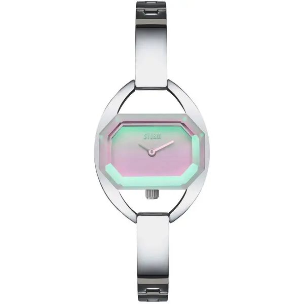 STORM Watch Stainless Steel Bangle - Silver/pink