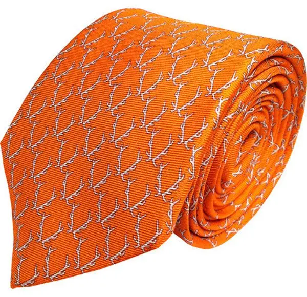 LAZYJACK PRESS Buckwild Neck Tie - Orange