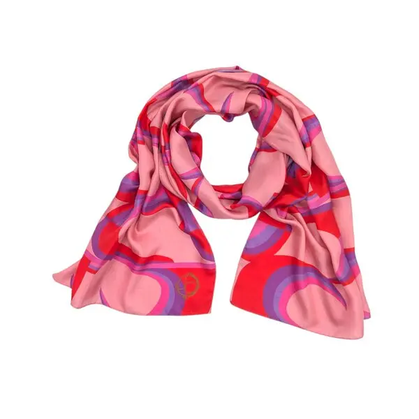 JULIA CLANCEY Jcjc Fondant Silk Scarf - Pink
