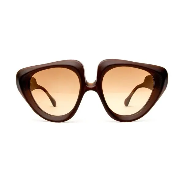 LOOP AND EGG L A G Three Sunglasses - Brown
