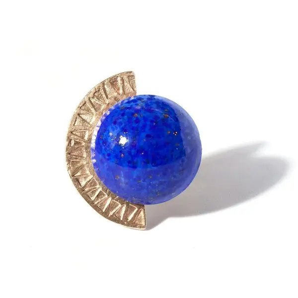 CASTLECLIFF Zodiac Stone Ring - Gold/blue