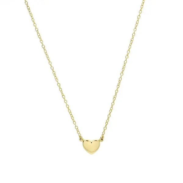 AUREE JEWELLERY Verona Vermeil Heart Pendant Necklace - Gold