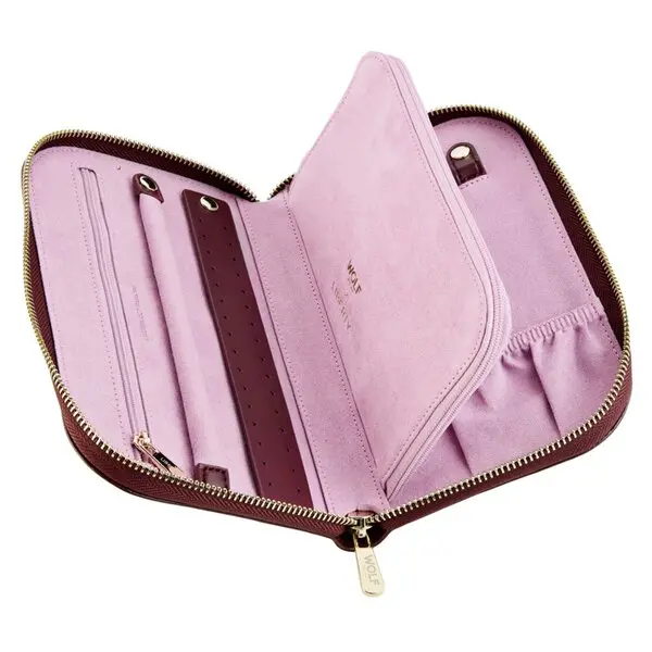 Wolf Liberty Travel Jewellery Portfolio - Red