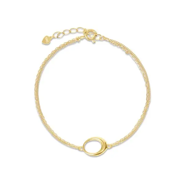 ESTERAH Open Circle Bracelet - Gold