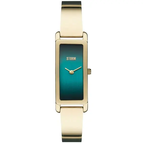 STORM Watch Gold Plated Bangle - Gold/green