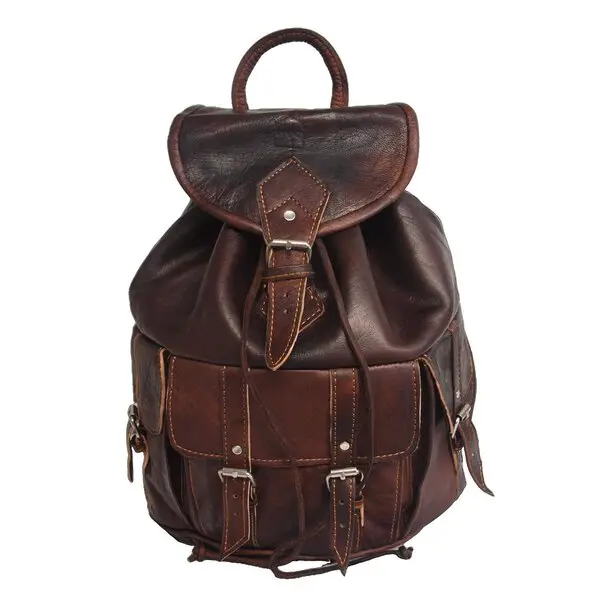 BERBER LEATHER The Larache Large Rucksack