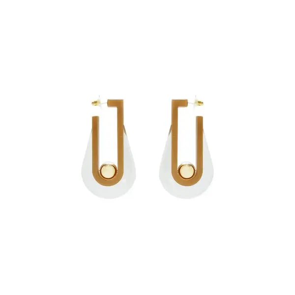 GISSA BICALHO Neutrals Yoyo Crystal Earrings - Yellow