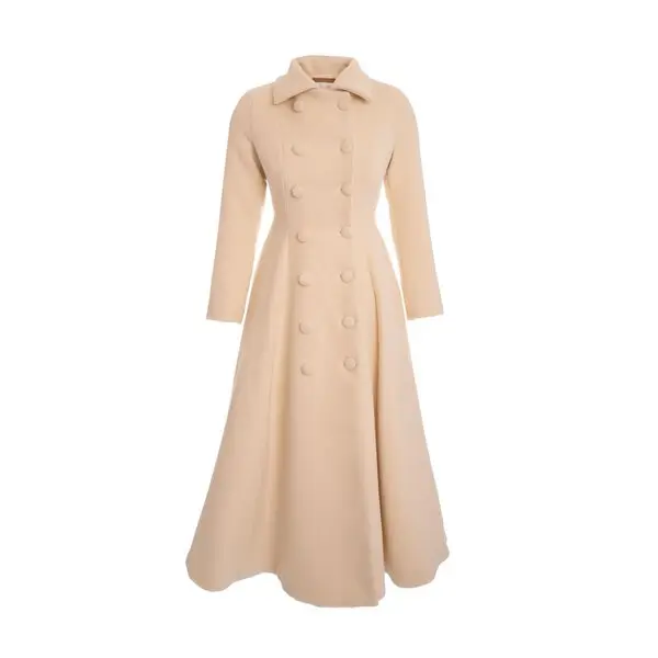 SOFIA TSERETELI Virgin Wool And Cashmere Redingote Coat