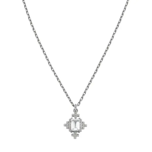 ZOË & MORGAN Reya White Topaz Necklace - Silver