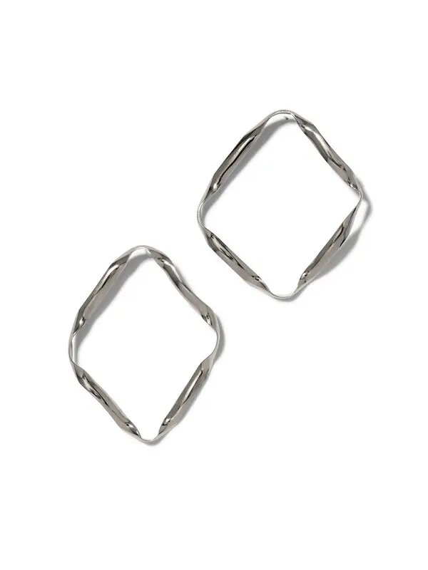 JAREDJAMIN Ribbonelle Post Earrings - Silver