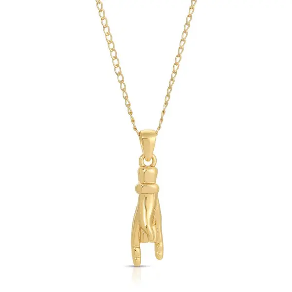 GLAMROCKS JEWELRY Rock On Necklace - Gold