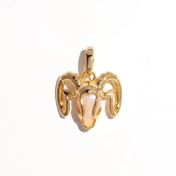 MARIE JUNE JEWELRY Radiant Ram Pendant - Gold