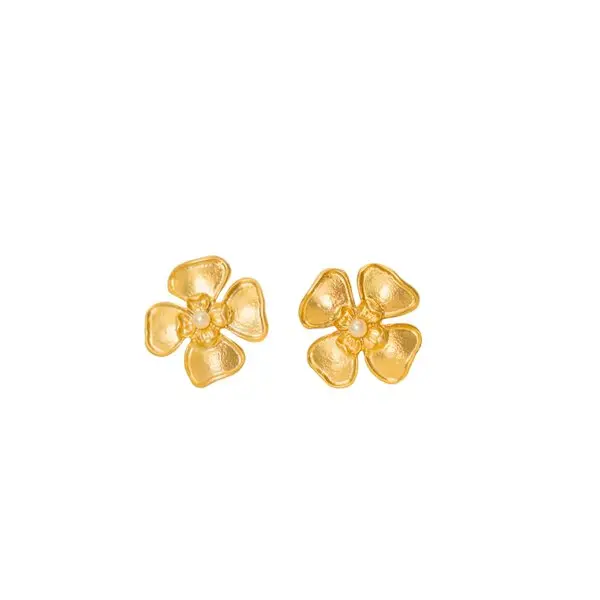 EUNOÉ Elara Floral Stud Earrings
