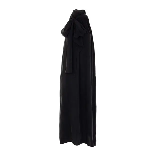 ZAMSEE Scarf Detail Maxi Dress - Black