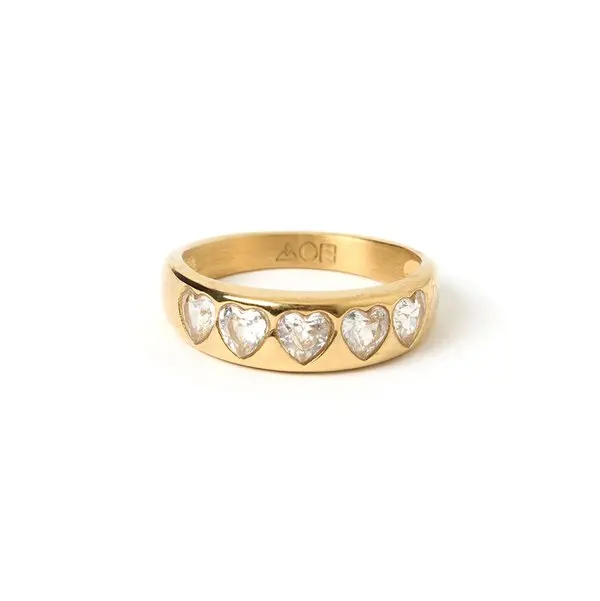 ARMS OF EVE J'adore Gold Ring - Gold/white