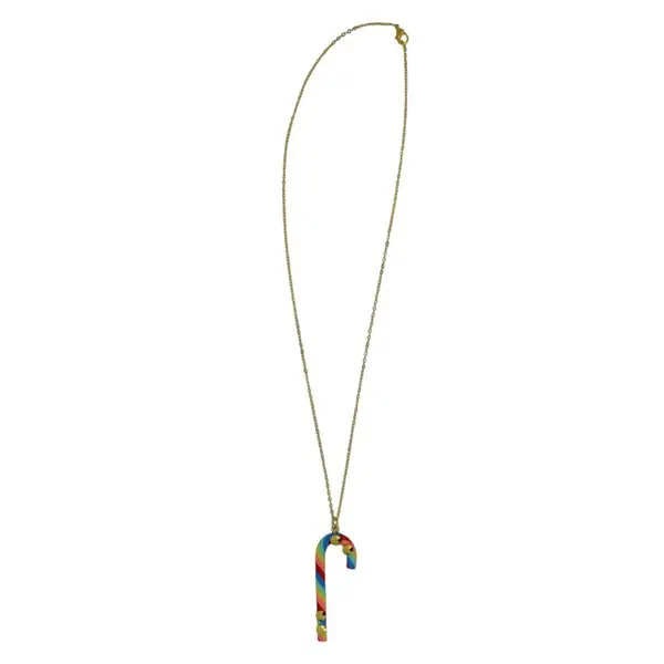 VICKISARGE Tutti Frutti Candy Cane Necklace - Gold
