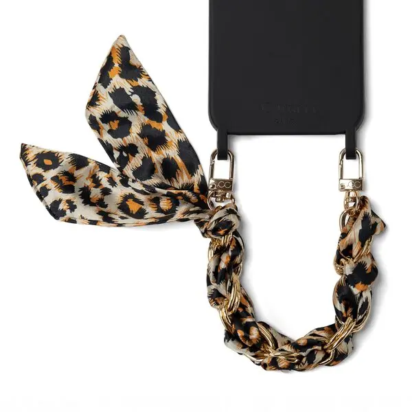 CORDÉE CASES Black / Brown Sophie Wristlet Leopard - Black/brown
