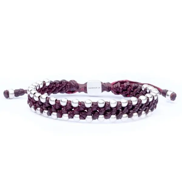 HARBOUR UK BRACELETS Nautical Rope Bracelet - Red