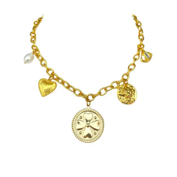 EYECONIC BY SAMAR AJRAM Nadia Charms Necklace - Gold