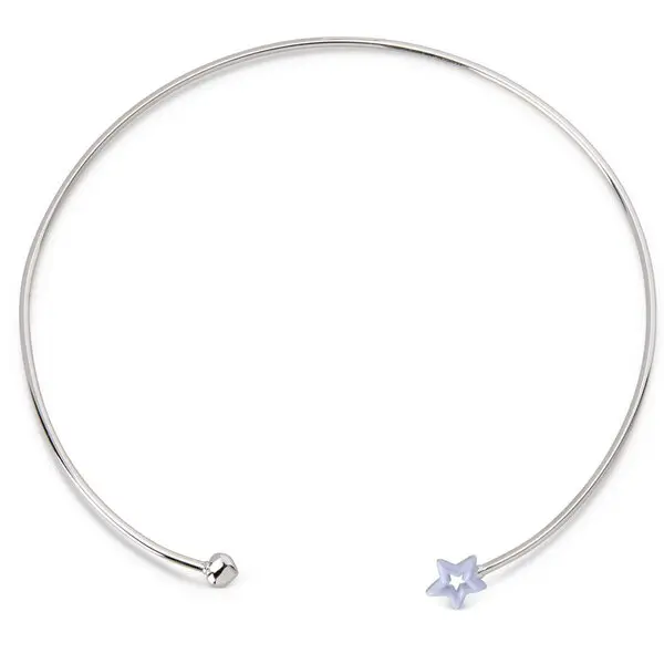 DOLCETTO DESIGNS Cometa Enamel Star Choker - Silver