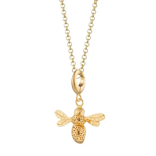 LILY CHARMED Bee Charm Necklace - Gold