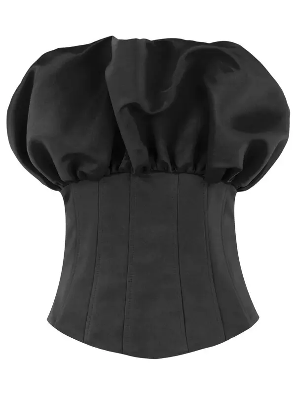 TIA DORRAINE Corset Bustier Top - Black
