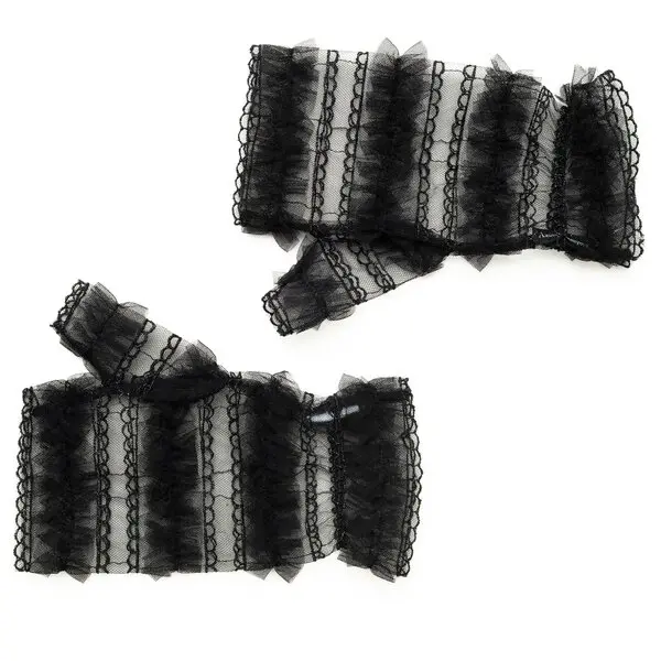 AZIMA MUSAYEVA London Fingerless Gloves - Black