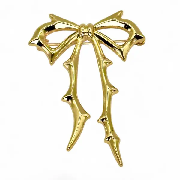 JAGGED HALO JEWELRY Carrie Bow Brooch - Gold