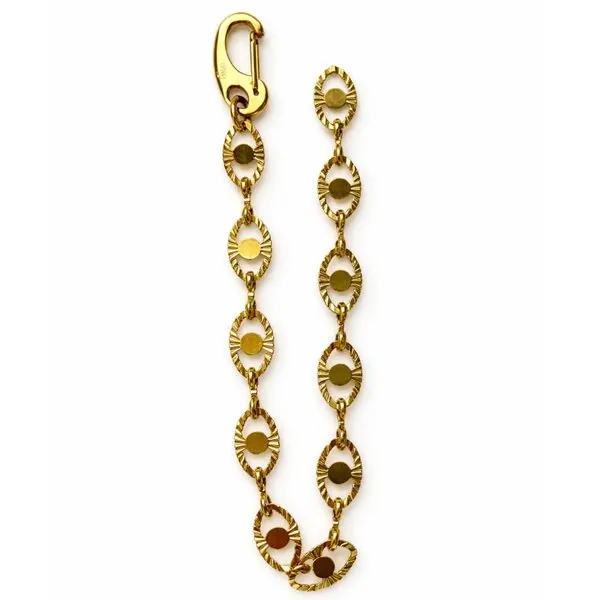 JAGGED HALO JEWELRY Festival Evil Eye Chain Bracelet - Gold