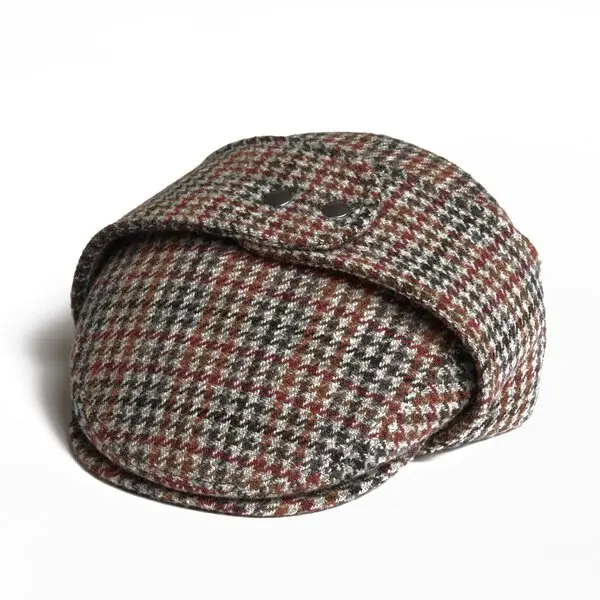 DASMARCA HATS Logan Italian Tweed Cap With Earflaps - Brown