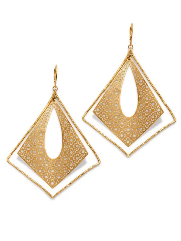 JAREDJAMIN Tudor Temptations Leverback Drop Earrings - Gold