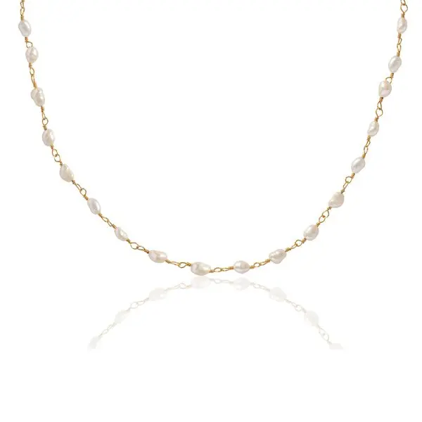 A WEATHERED PENNY Neutrals Pearl Necklace