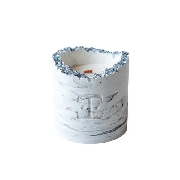 Esti Living Muse Crystal Candle Small - Silver