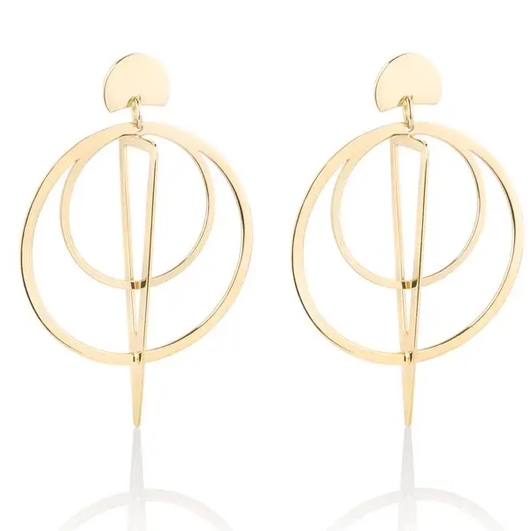 TOOLALLY Sundials Earrings - Gold