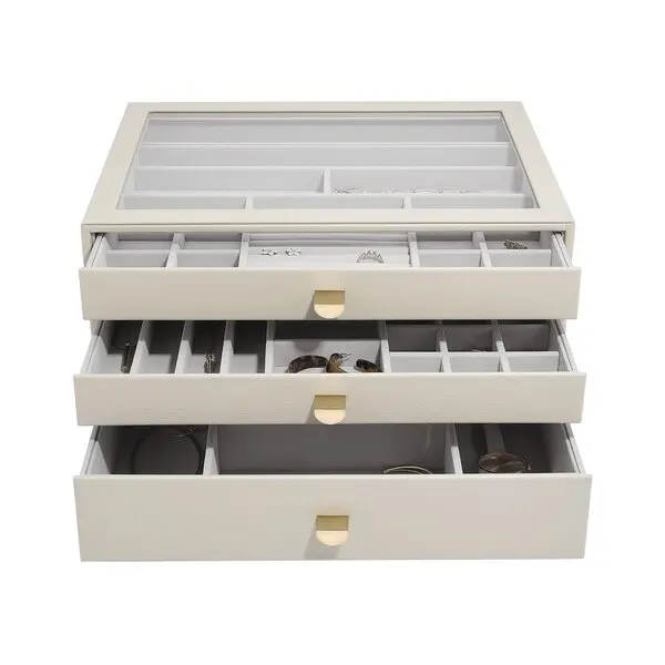 STACKERS Neutral Supersize 3-drawer Jewelry Box - Black