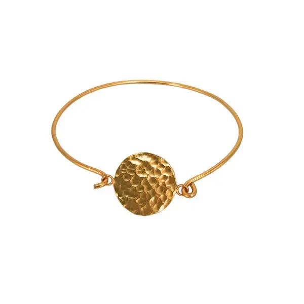 LES REINES The Sol Hammered Charm Bracelet - Gold
